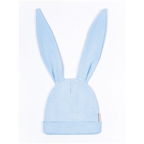 Чепчик бини Amarobaby Fashion bunny, размер 46-48, голубой