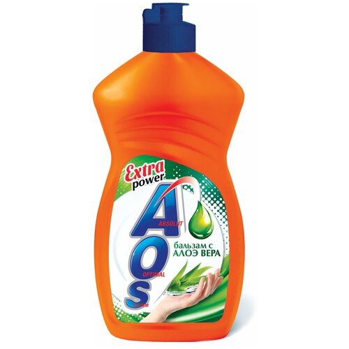 Средство AOS для мытья посуды Алоэ Вера 450мл