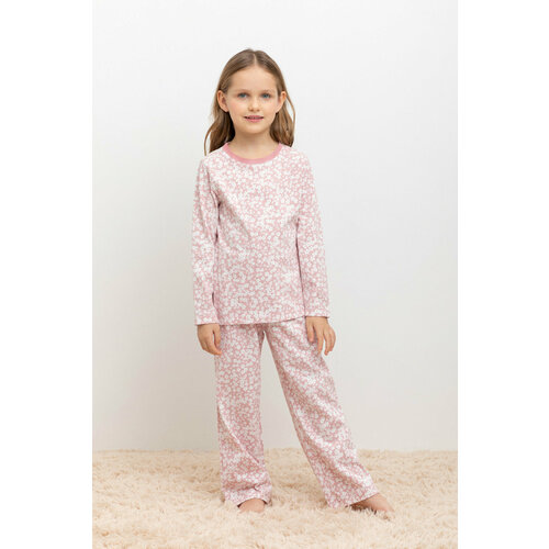 Пижама  crockid, размер 52/92, лиловый