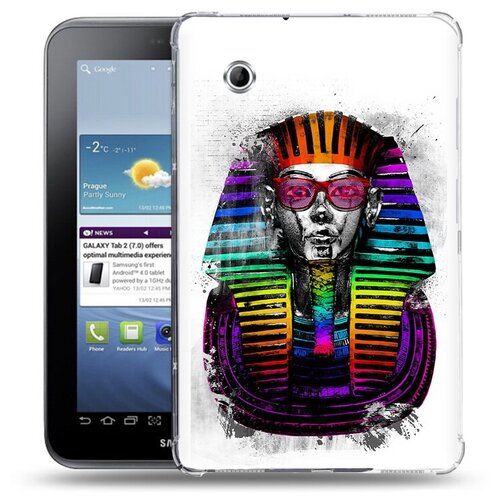 Чехол задняя-панель-накладка-бампер MyPads модная богиня для Samsung Galaxy Tab 2 7.0 GT-P3100/P3110 противоударный