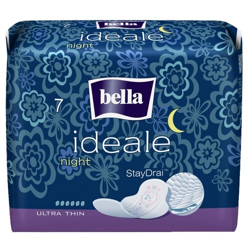 Bella прокладки Ideale Ultra Night, 6 капель, 7 шт., белый