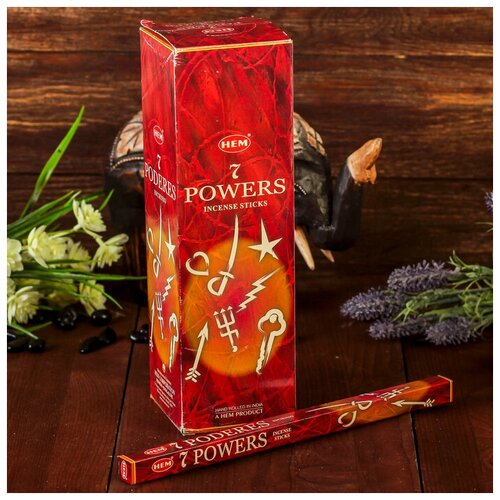 HEM Благовония "HEM" 8 палочек угольные 7 powers