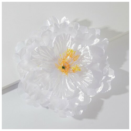 Долго и счастливо Белый цветок для свадебного декора, 30,5 х 23 х 1,8 см