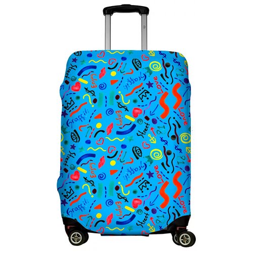 Чехол для чемодана LeJoy, размер S, синий, желтый