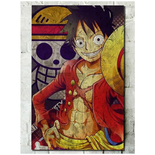 Картина интерьерная на рельефной доске аниме Ван Пис One Piece - 8117 В