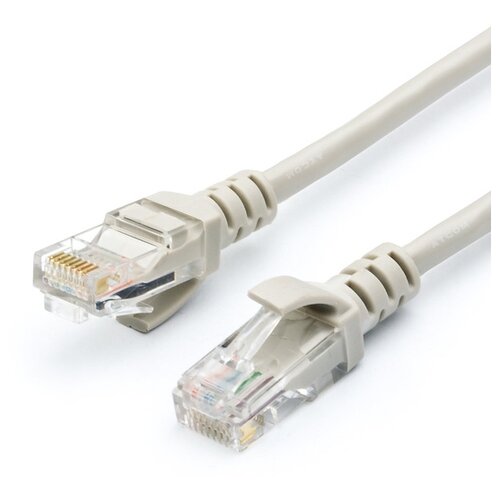 Патч-корд UTP, 5 m, литой, RJ45, Cat.5e, ATCOM GEPLINK серый, 26AWG