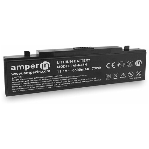Аккумуляторная батарея усиленная Amperin для ноутбука Samsung NP-N140 11.1V (6600mAh)