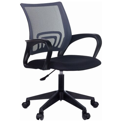 Компьютерное кресло Бюрократ CH-696 офисное, обивка: сетка/текстиль, цвет: серый