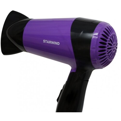 Фен Starwind SHP6102 1600Вт, черный/фиолетовый