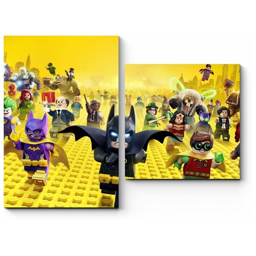 Модульная картина Лего - мир 70x53