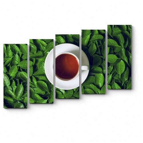 Модульная картина Зеленый чай 220x154