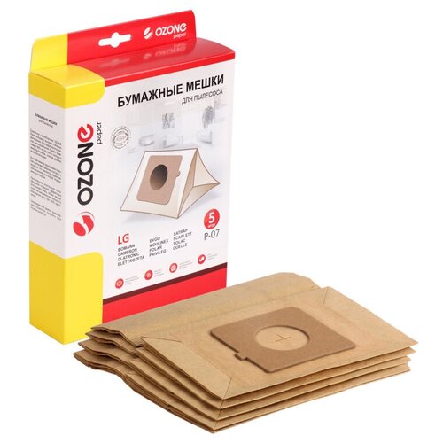 Мешки бумажные 5 шт для пылесоса LG V-C35 … PASSION
