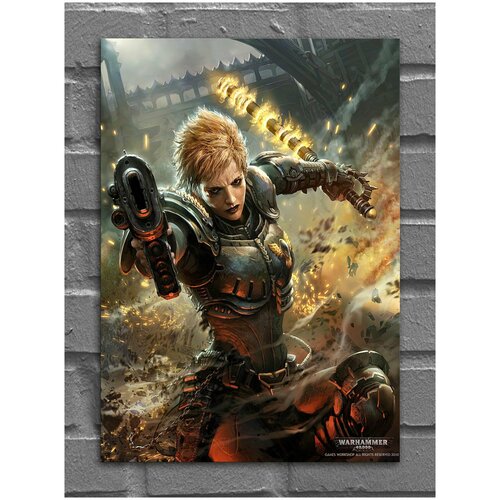 Постер Вархаммер 40000 Warhammer: Шира Кальпурния (Shira Calpurnia), на А3