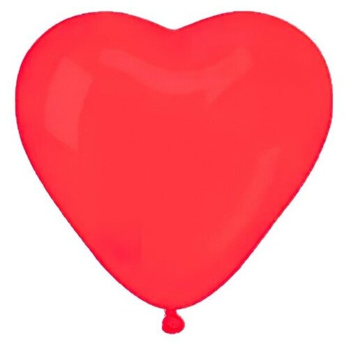БиКей Шар латексный 12" «Сердце» цвет красный, набор 50 шт.