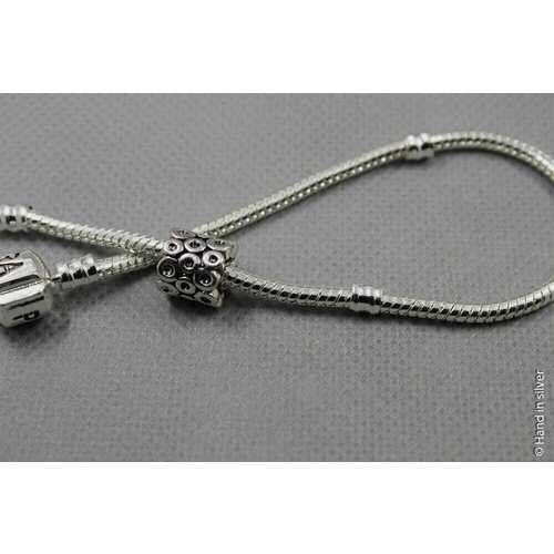 Шарм Handinsilver ( Посеребриручку ) Подвеска-шарм "Втулка-кольцо", серебристый