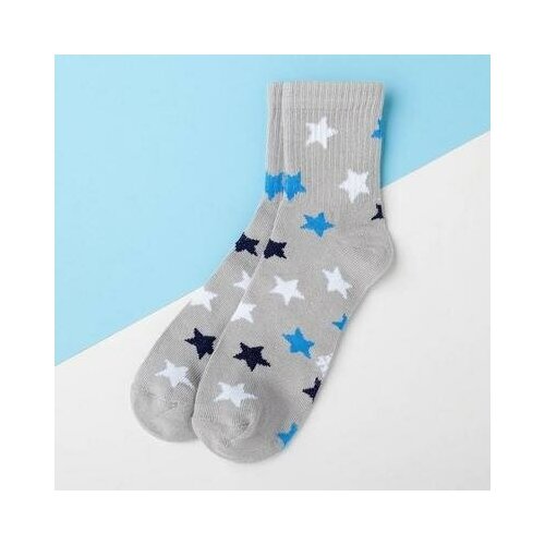 Носки Kaftan Звёзды, размер 14-16, серый