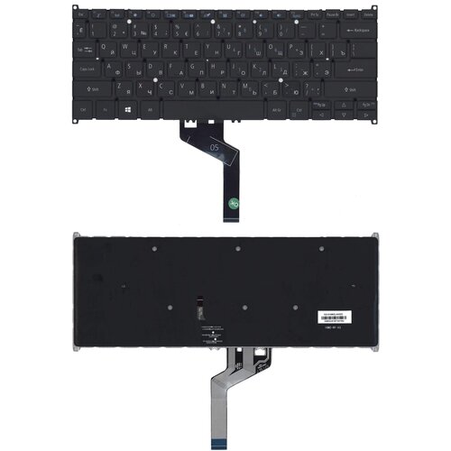 Клавиатура для ноутбука Acer TravelMate P414-51 черная