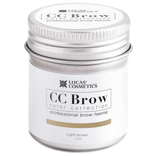 CC Brow Хна для бровей в баночке 5 г, light brown, 5 мл, 5 г