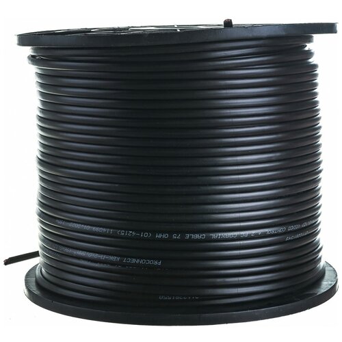 PROconnect 01-4215, Black кабель для видеонаблюдения (200 м)