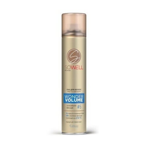 Набор из 3 штук SoWell 300 см3 Лак для волос Wonder Volume Мега объем от корней сверхсильной фиксации