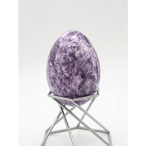 Яйцо из натурального камня чароит 56 мм