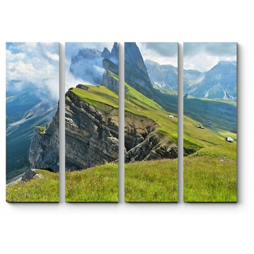Модульная картина Итальянские Альпы140x105