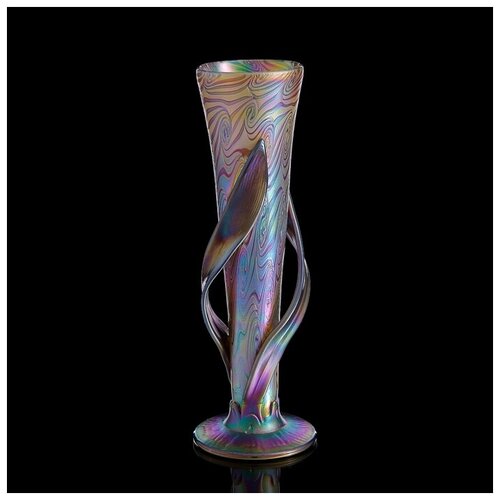 Evans Atelier Ваза интерьерная "Iris Leaf Glass", 33 см