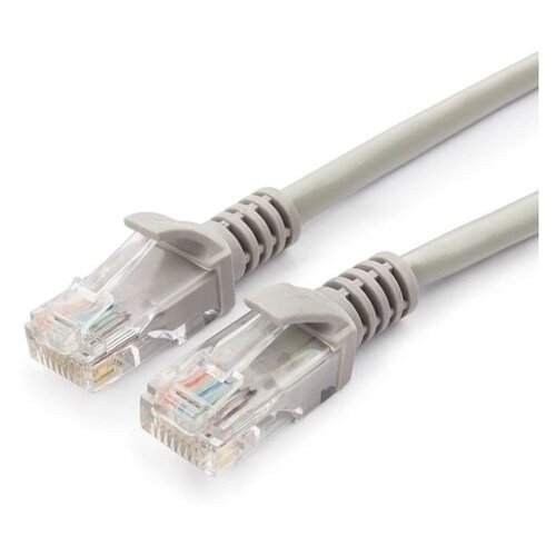 Патч-корд UTP CAT5e медный ITK PC01-C5EU-10M RJ-45 кабель 10 метров - серый