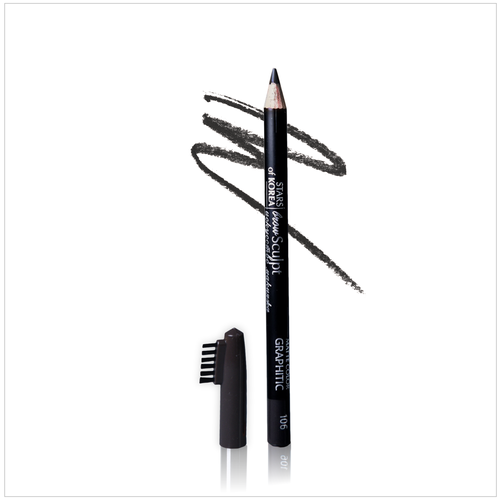 Art Soffio карандаш для бровей с щеточкой Brow Sculpt, оттенок 106 графитовый