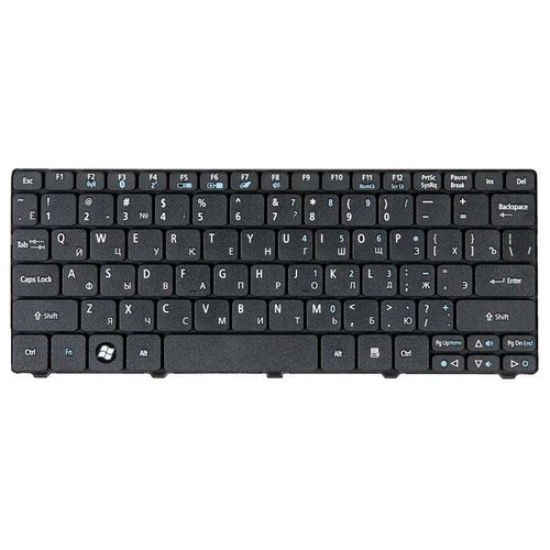 Клавиатура для Acer для Aspire One D255, D255E, D257, D260, D270, 521, 532, ZE6 Black, гор. Enter (П. Н. KB. I100A.078)