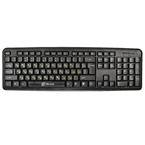 Клавиатура Oklick 130M Multimedia Keyboard Black USB