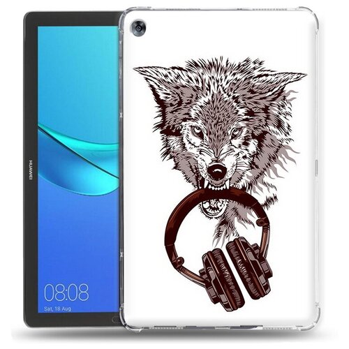 Чехол задняя-панель-накладка-бампер MyPads дикий волк для Huawei MediaPad M5 10.8/Huawei MediaPad M5 10.8 Pro противоударный