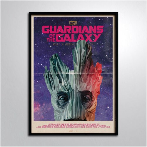 Постер в раме/Марвел Стражи Галактики Грут Листовка Marvel Guardians of the Galaxy