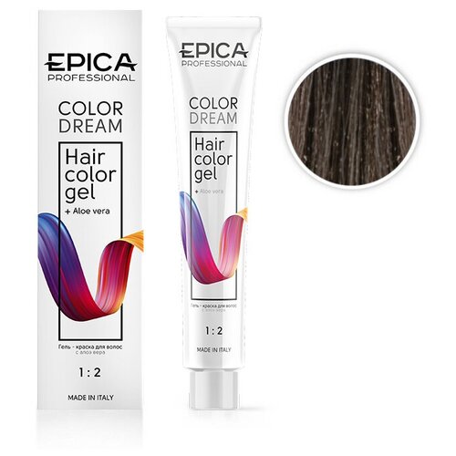 EPICA Professional Color Dream гель-краска для волос, 7.17 русый древесный, 100 мл