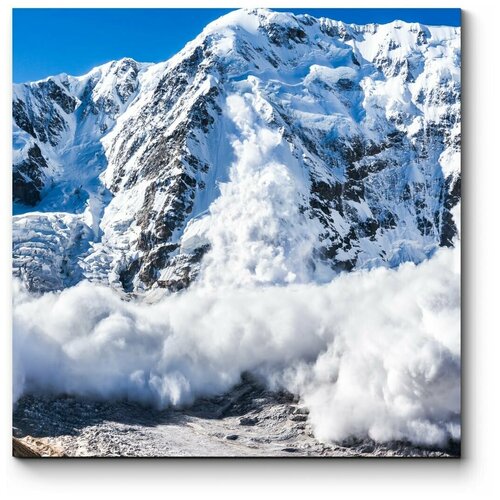 Модульная картина Сход снега в горах Кавказа 20x20