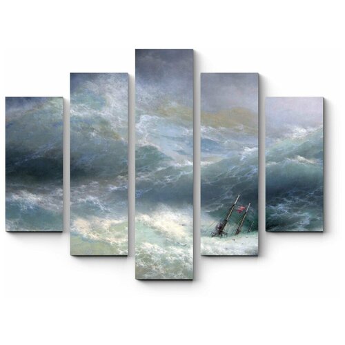 Модульная картина Волна, Иван Айвазовский 125x100