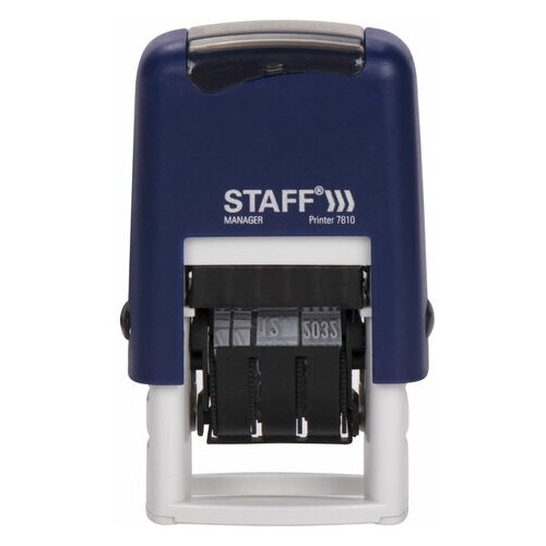 Датер STAFF Printer 7810 BANK прямоугольный, месяц цифрами, 22х4 мм, 1 шт.