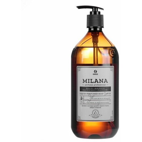 Жидкое парфюмированное мыло Milana Perfume Professional, black pepper & amber, neroli, 1 л