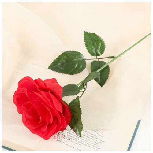Poetry in flowers Цветы искусственные "Роза Глория" 9х60 см, красный
