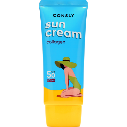 Consly Крем солнцезащитный с морским коллагеном - Daily protection sun cream SPF 50/PA+++, 50 мл