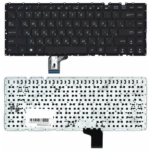 Клавиатура для Asus K401L, A401 черная без рамки