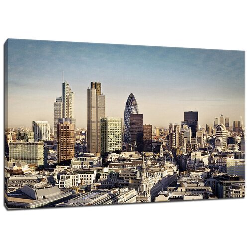 Картина Уютная стена "Небоскребы Лондона" 100х60 см