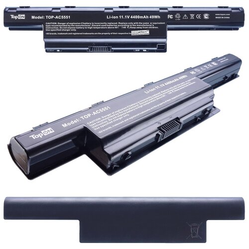 Аккумулятор для Packard Bell EasyNote TK11 11.1V 4400mAh 48Wh TopON