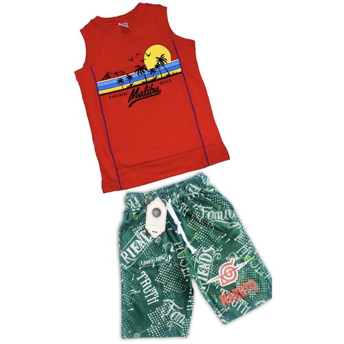 Комплект одежды Bobonchik kids, размер 116, красный