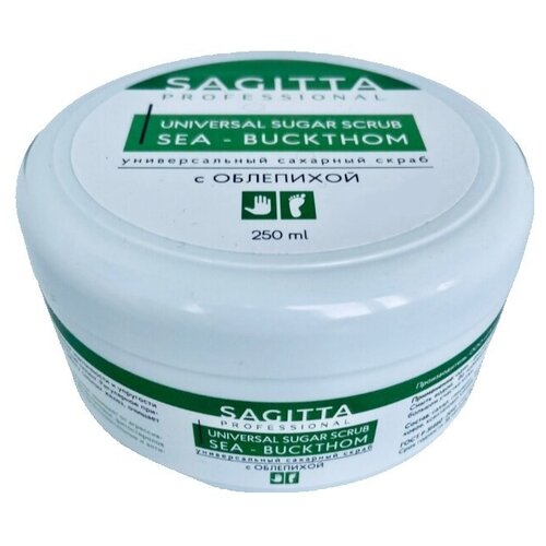 Сахарный скраб с облепихой UNIVERSAL SEA-BUCKTHORN SUGAR SCRUB Sagitta 250 мл