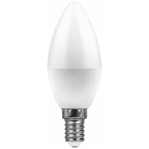 Лампа светодиодная, (7W) 230V E14 6400K C37, LB-97