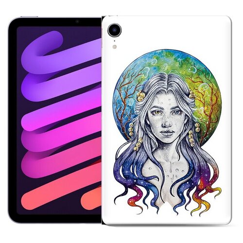 Чехол задняя-панель-накладка-бампер MyPads девушка с красивыми волосами для Apple iPad mini 6 2021 противоударный