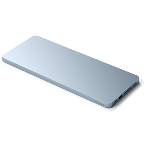 Сверхтонкая док-станция Satechi USB-C Slim Dock для iMac 24". Цвет: голубой
