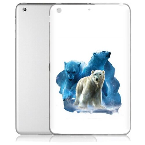 Чехол задняя-панель-накладка-бампер MyPads полярный медведь для Apple iPad 7 10.2 (2019)/Apple iPad 8 10.2 (2020)/Apple iPad 9 10.2 (2021)-A2197/A2200/A2198/A2270/A2428/A2429/A2430 противоударный