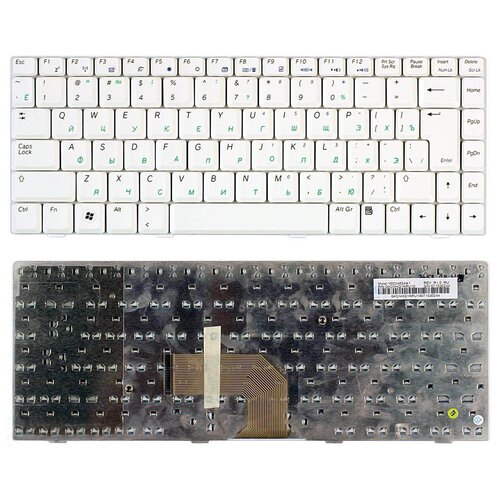 Клавиатура для ноутбука Asus 04GNH22KRU01, русская, белая
